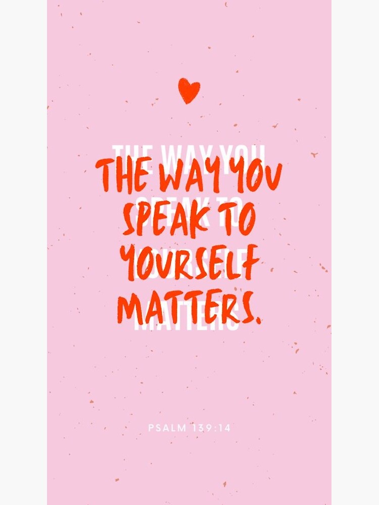 "the way you speak to yourself matters pink pastel vintage self love ...