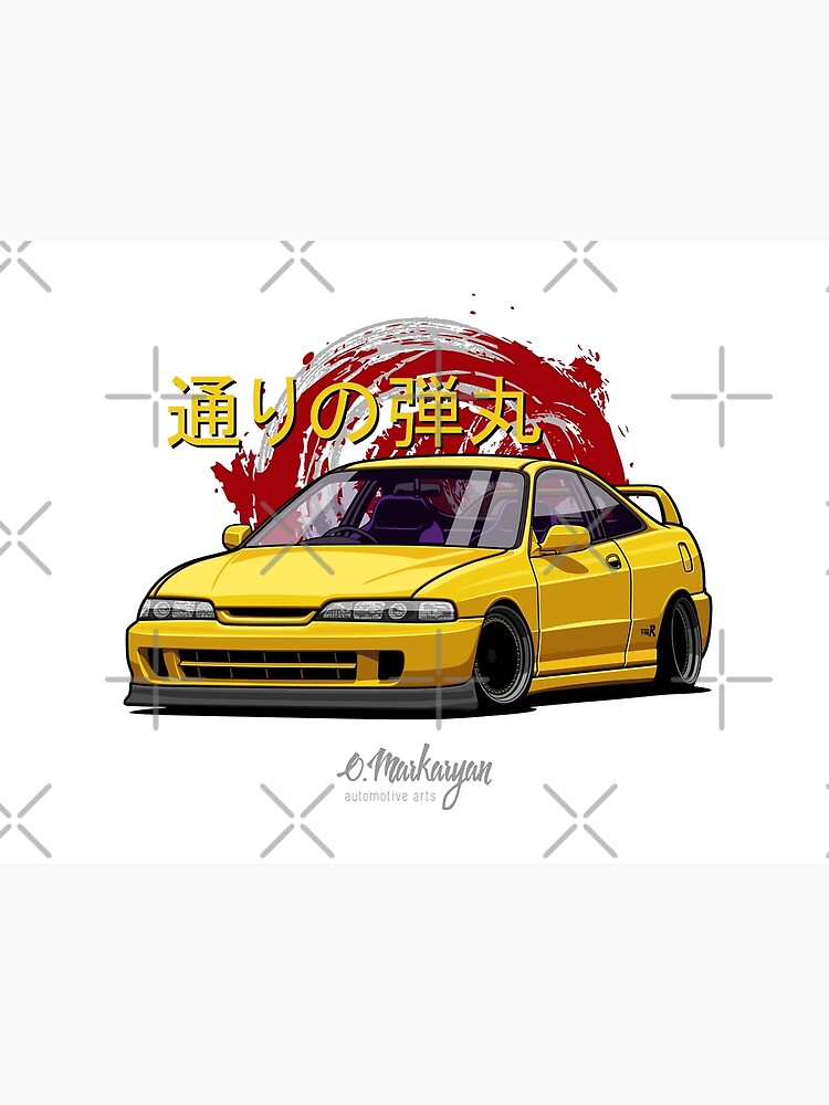 "Integra DC2 (yellow)" Poster for Sale by OlegMarkaryan | Redbubble