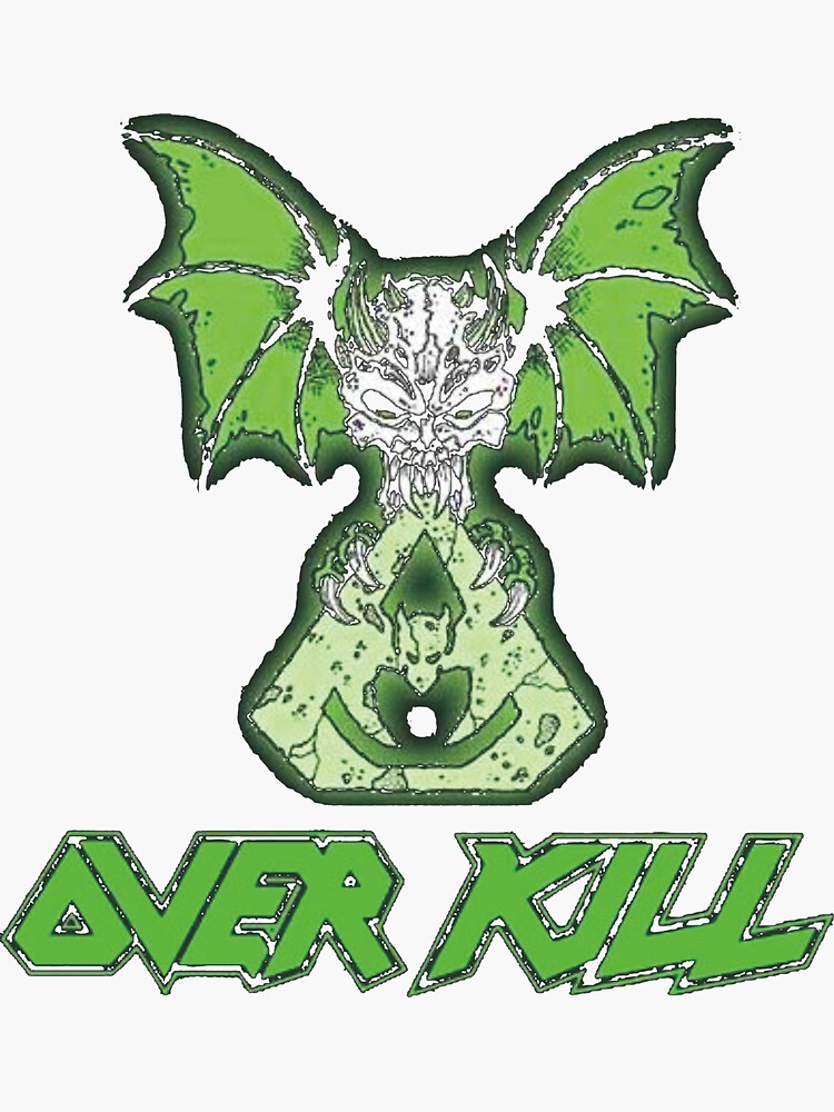 "Overkill band 3" Sticker for Sale by Hajihajikunaeed | Redbubble