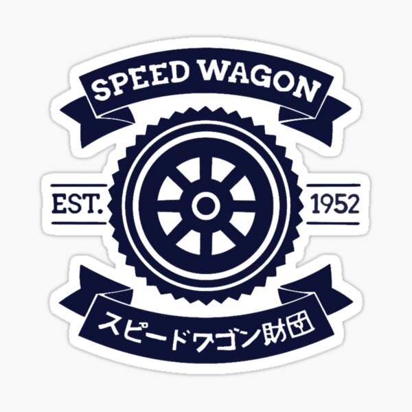 "Speedwagon Foundation " Sticker for Sale by ThomasMedhu | Redbubble