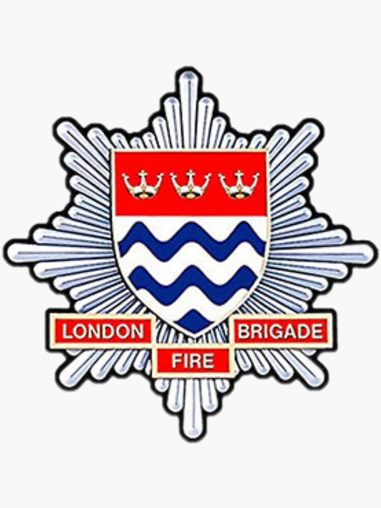 "London fire brigade Lfb fire service " Sticker for Sale by ...