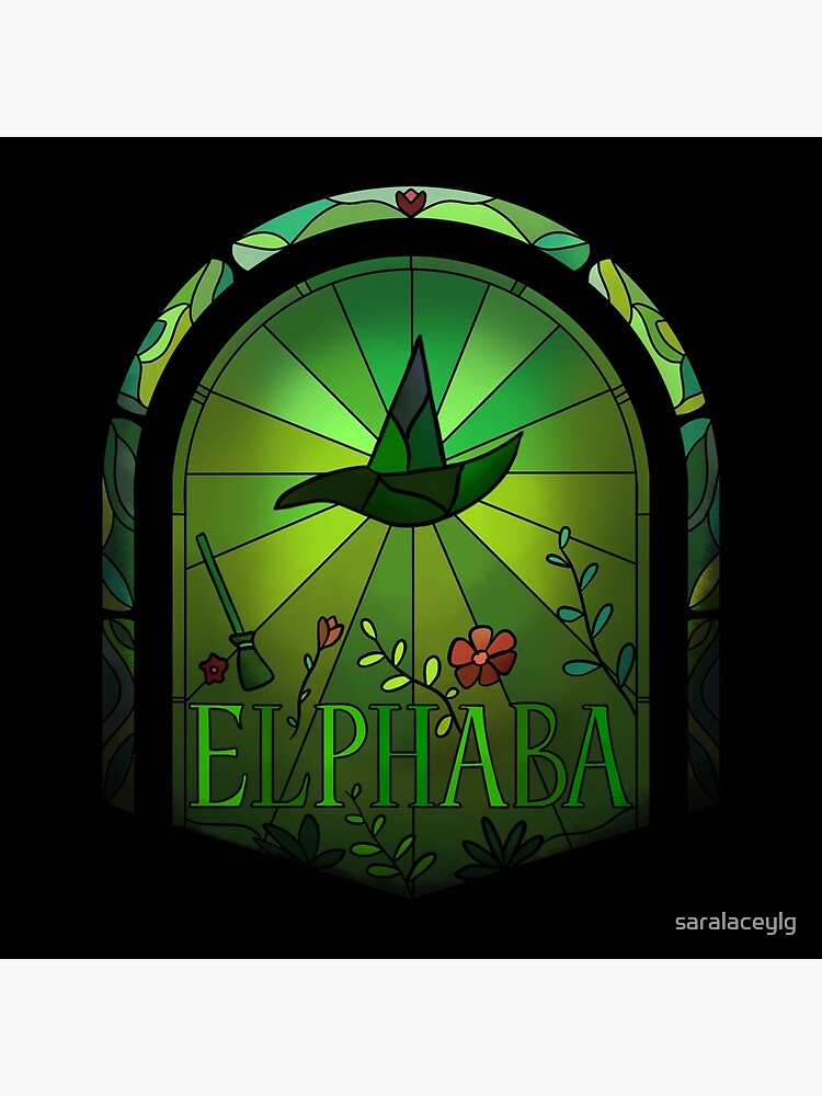 "Elphaba stained glass artwork" Poster for Sale by saralaceylg | Redbubble
