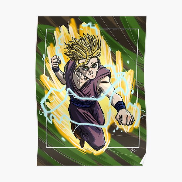 "Enraged Gohan" Poster by jhaijhai | Redbubble