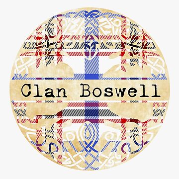 "Boswell Tree of Life Clan Scottish Surname tartan" Sticker for Sale by ...