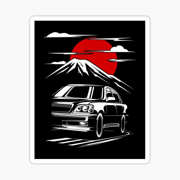 "Toyota Crown s170" Sticker for Sale by RACING FACTORY | Redbubble