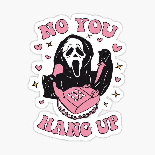"Scream - No, you hang up" Sticker for Sale by Ubandivadesigns | Redbubble