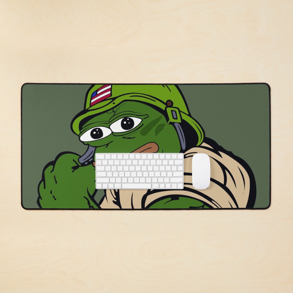 "Pepe the frog military soldier War funny meme" Sticker for Sale by ...
