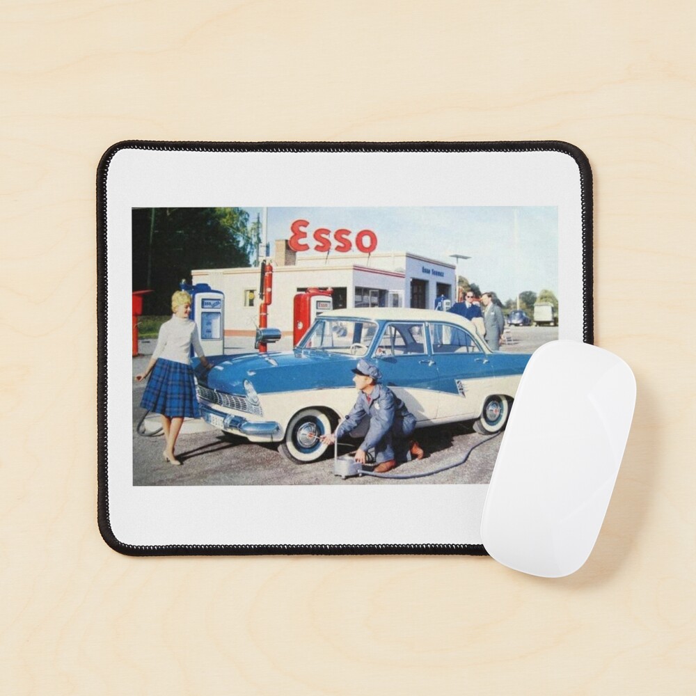 "ESSO GAS STATION SERVICE" Sticker for Sale by youngbarry1 | Redbubble