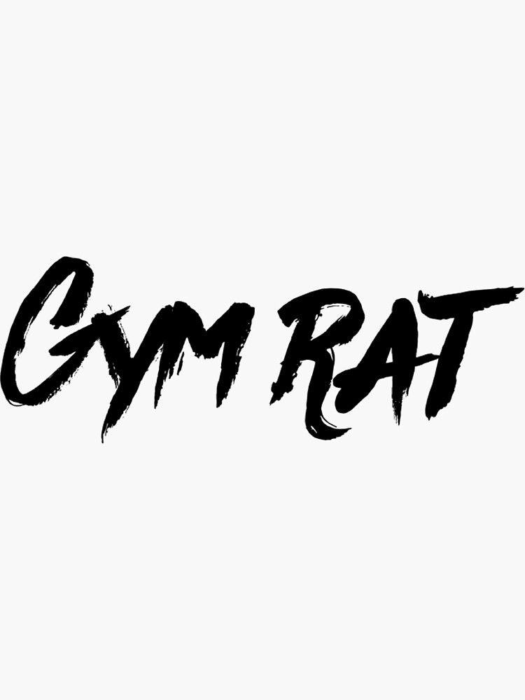 "Gym Rat" Sticker for Sale by Samuel Leavitt | Redbubble