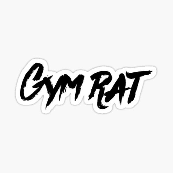 "Gym Rat" Sticker for Sale by Samuel Leavitt | Redbubble
