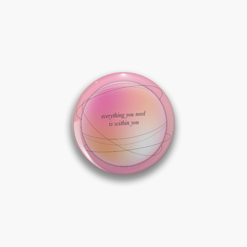 "Modern Positive Affirmation Pink and Peach Gradient Aura" Poster for ...