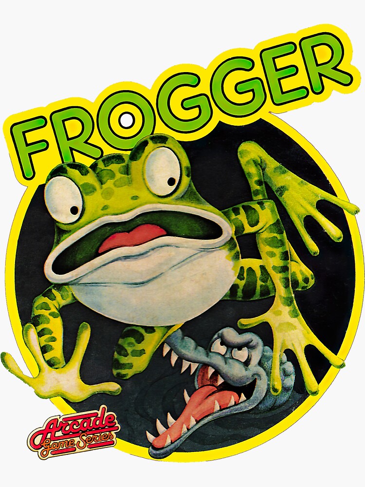 "FROGGER" Sticker by seriZed | Redbubble