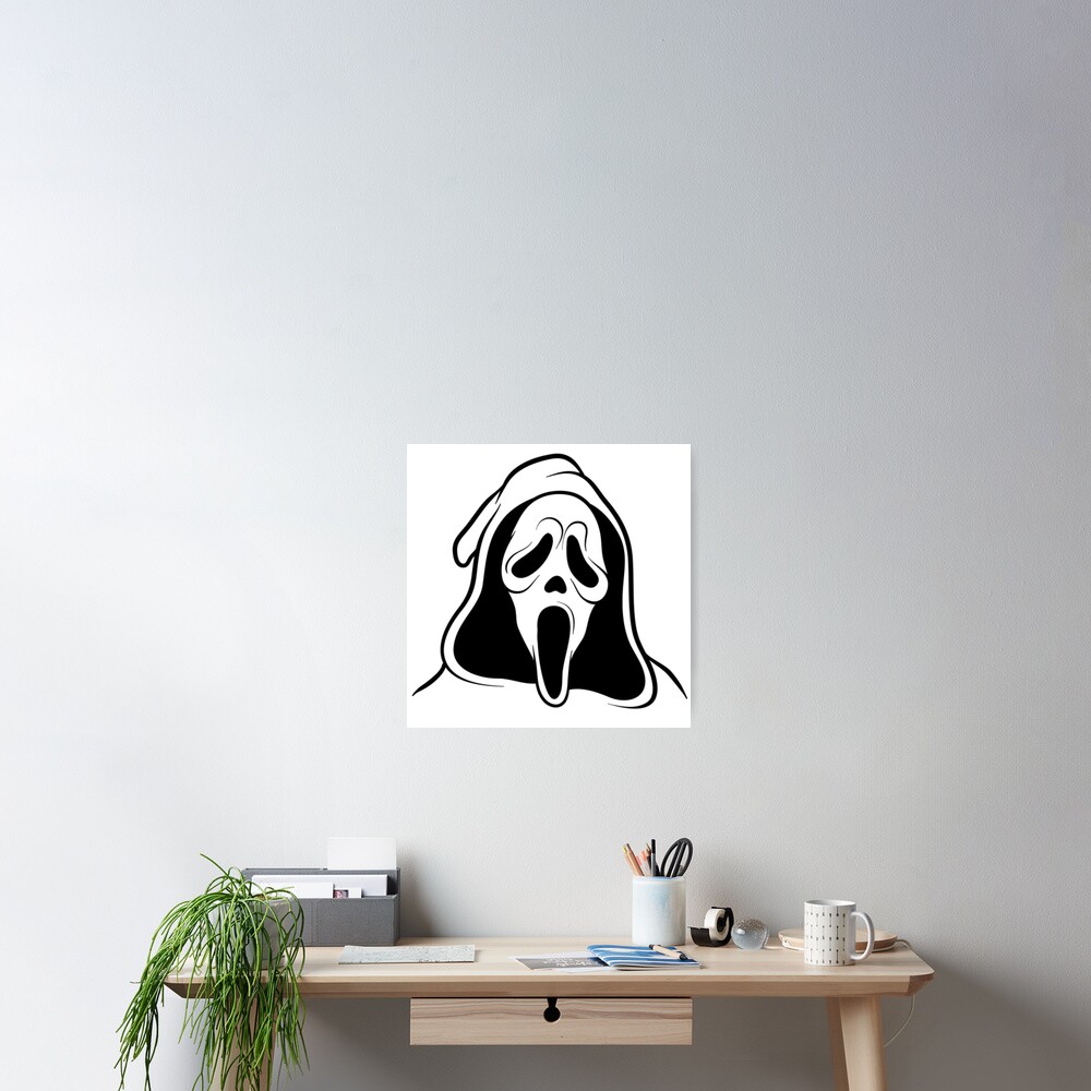 "GHOSTFACE CALLING scary mask ghost face" Art Board Print for Sale by ...