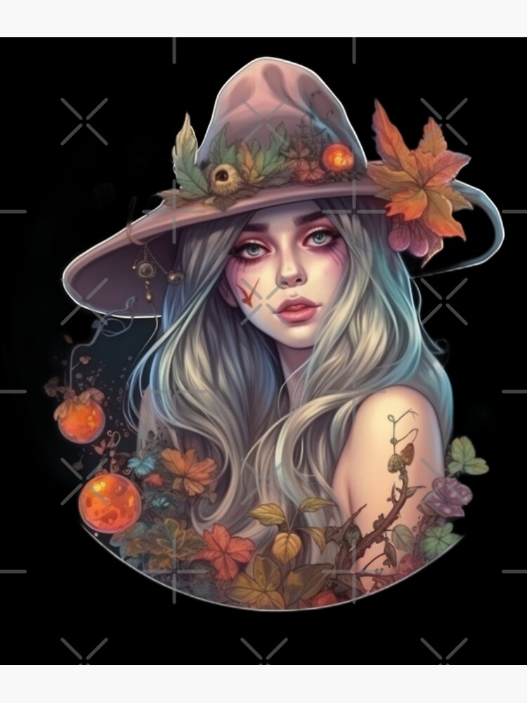 Beautiful Witch Art Tumblr Beautiful Witch In A Hat With A Magic