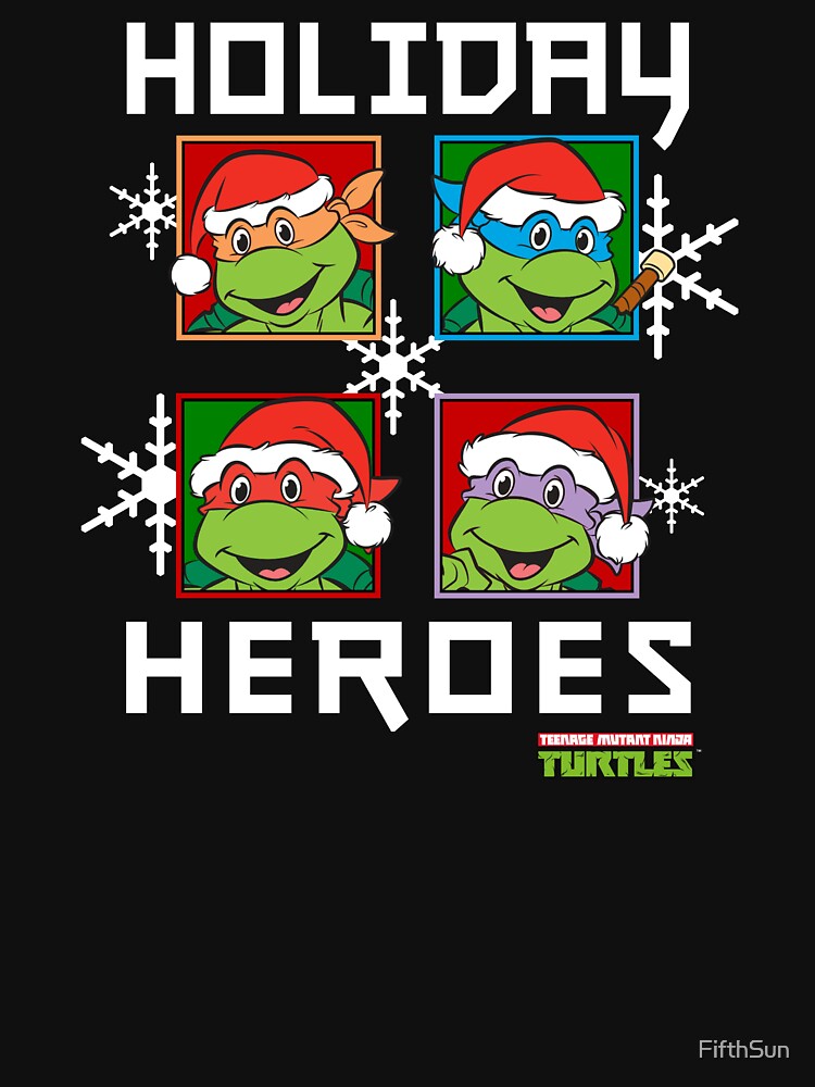 "Teenage Mutant Ninja Turtles Holiday Heroes Group" Essential T-Shirt ...