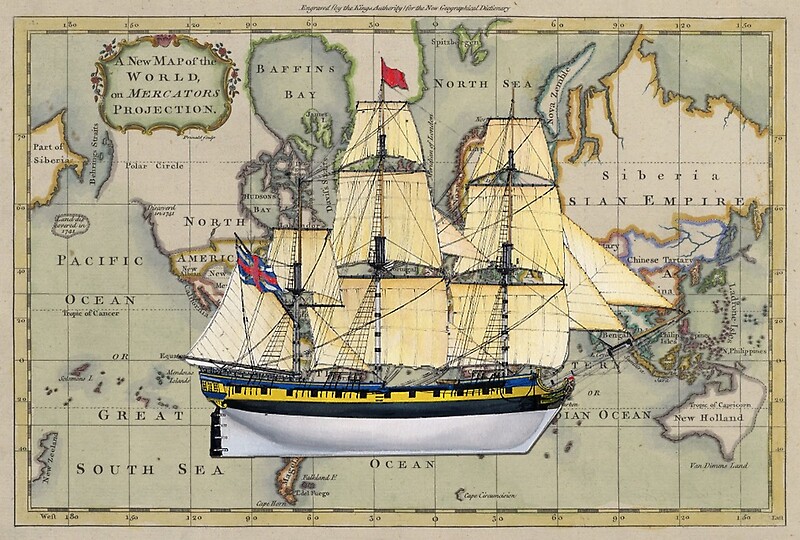 « Carte postale - HMS Rose » par TheCollectioner | Redbubble