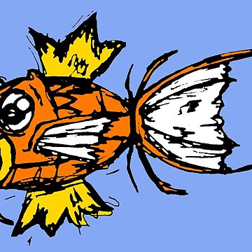 "Dark and Gritty Gothic Goldfish Gothkarp" Sticker for Sale by Michael ...