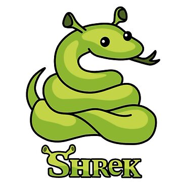 "Shrek Snake " Sticker for Sale by rzlatssunrise | Redbubble