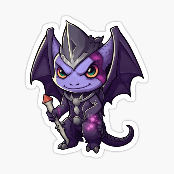 "Verrad the Acolyte Necromancer " Sticker for Sale by BellmontTheOwl ...