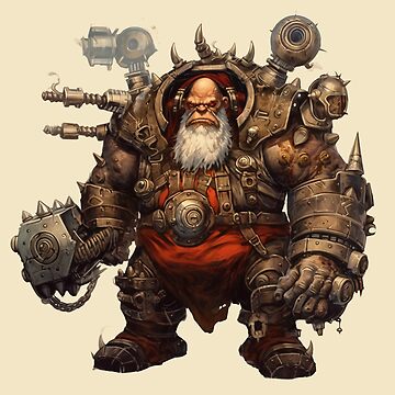 ""Mighty Iron Daemon" - Striking Chaos Dwarf Character Design with ...