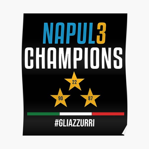 "SSC Napoli Campione d'Italia 2022 - 2023 Forza Napoli Sempre" Poster ...