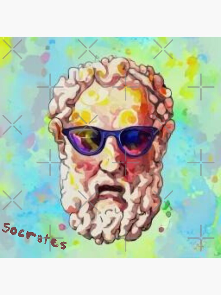 "Socrates was cool" Sticker for Sale by PHILOSOPHY-SWAG | Redbubble