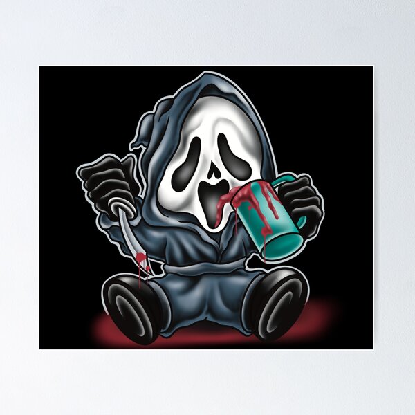 "Ghostface " Poster for Sale by The-Ink-Pusher | Redbubble