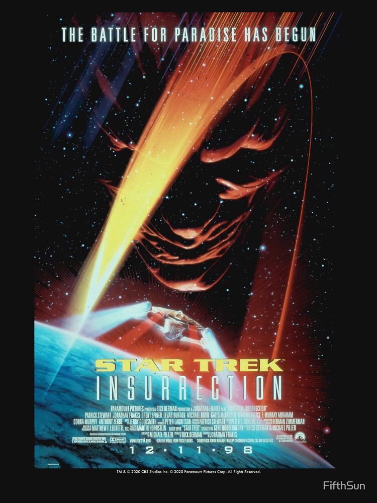 "Star Trek: Insurrection Battle For Paradise Vintage Movie Poster ...