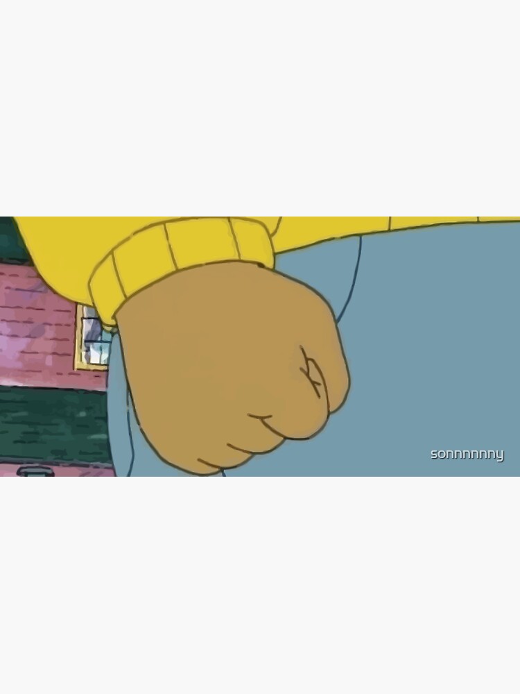 "Arthur´s fist / hand meme" Sticker for Sale by sonnnnnny | Redbubble