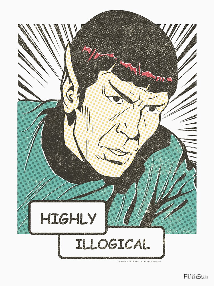 "Star Trek: The Original Series Spock Retro Highly Illogical Comic ...