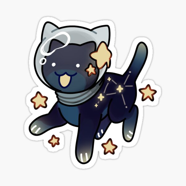 "Astronaut Space Kitty" Sticker for Sale by biyou022 | Redbubble