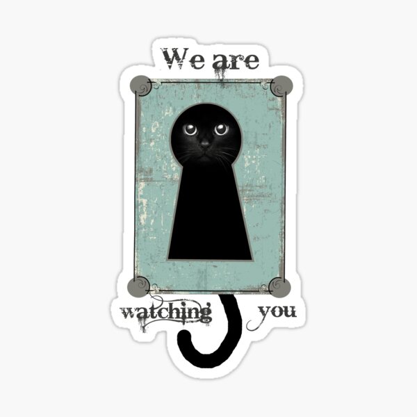 "We are watching you" Sticker for Sale by dundar | Redbubble