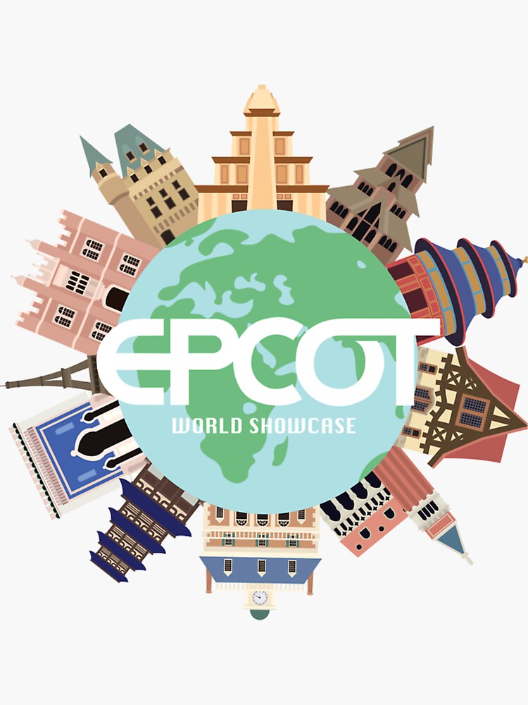 "Epcot " Sticker for Sale by PedLeusc | Redbubble