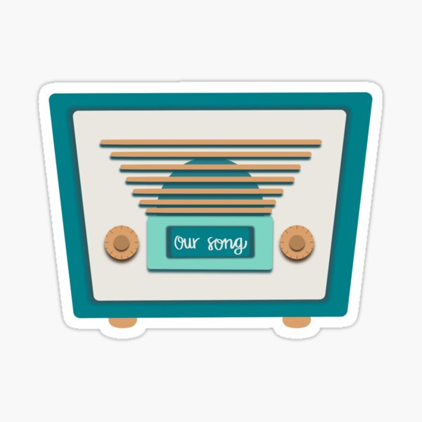 "Taylor Swift Debut Our Song Vintage Radio" Sticker for Sale by ...