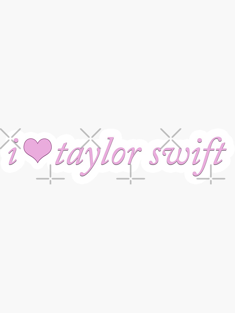 "i heart taylor swift coquette cute pink" Sticker for Sale by ...