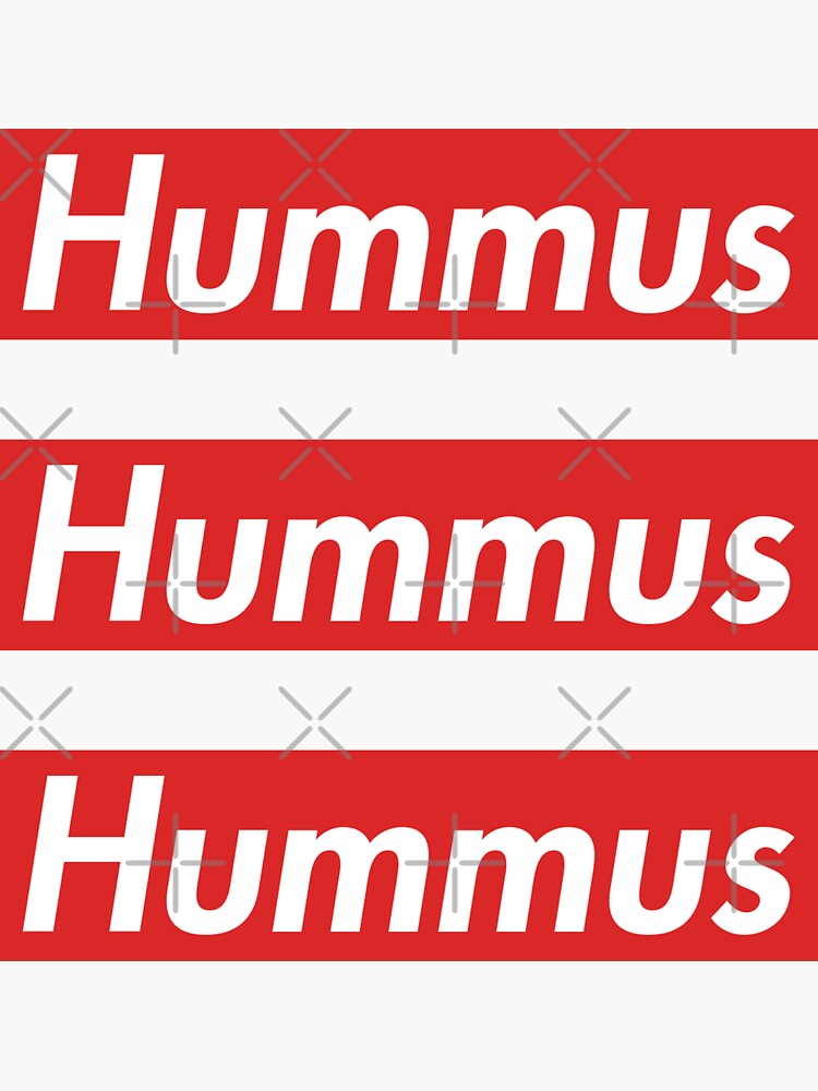 "Hummus" Sticker by MadEDesigns | Redbubble