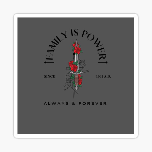 "Family Is Power" Sticker for Sale by MysticBrigette | Redbubble