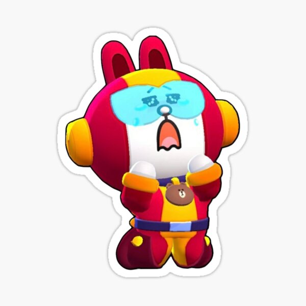 "Sad Cony Rabbit and Brown Superhero Cute " Sticker for Sale by ...