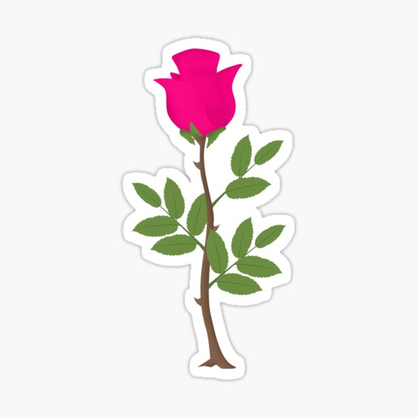 "Pink Rose flower floral" Sticker for Sale by Zipzadoo | Redbubble