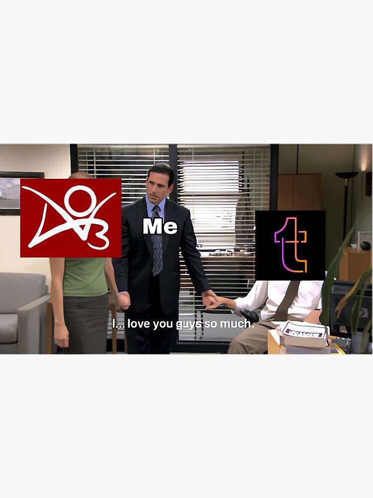 "ao3 x me x tumblr " Sticker for Sale by blurise35 | Redbubble