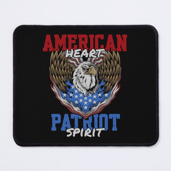 ""American Heart, Patriot Spirit"" Mouse Pad for Sale by ShirtCreekTees ...