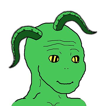 "Alien Wojak" Poster by marjard | Redbubble