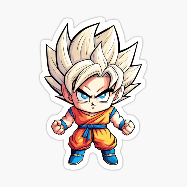 "Chibi Super Saiyan Goku" Sticker for Sale by Weaboowares | Redbubble