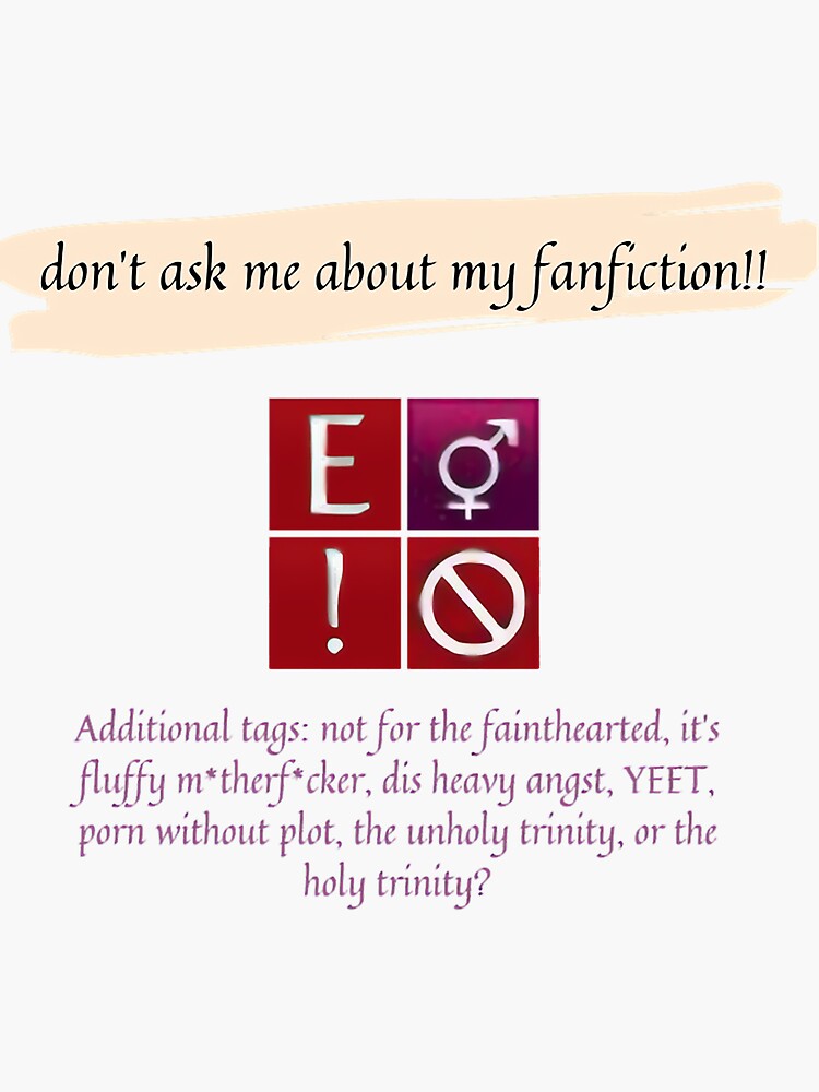 "AO3 Fanfiction Writer and Tags " Sticker for Sale by gondax46 | Redbubble