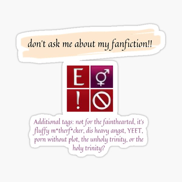 "AO3 Fanfiction Writer and Tags " Sticker for Sale by gondax46 | Redbubble