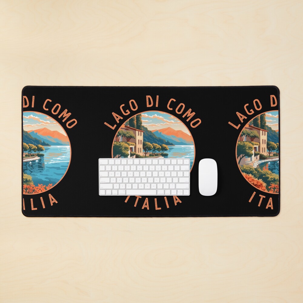 "Lago di Como Italia Distressed Circle" Sticker for Sale by ...