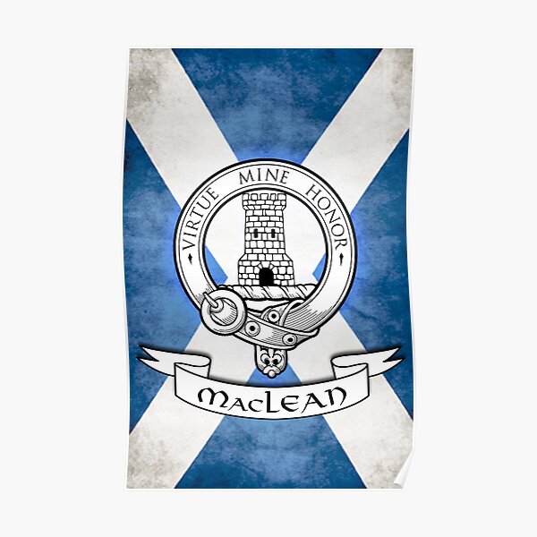 "MacLean Family Crest - Scottish Clans" Poster for Sale by njmclean ...