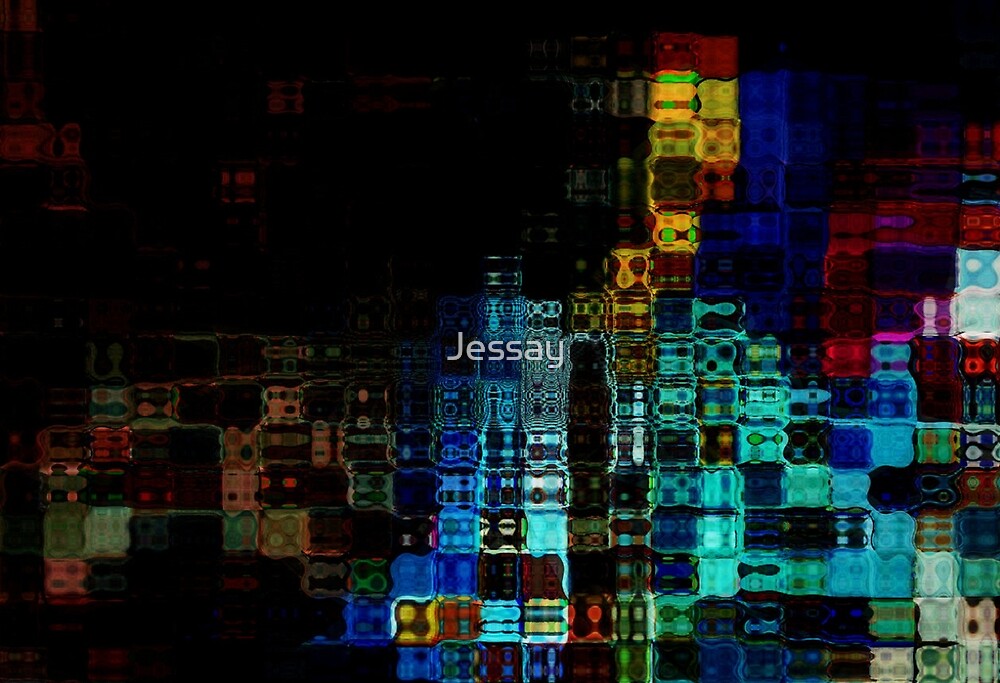 "Psychedelic Cityscape" by Jessay | Redbubble