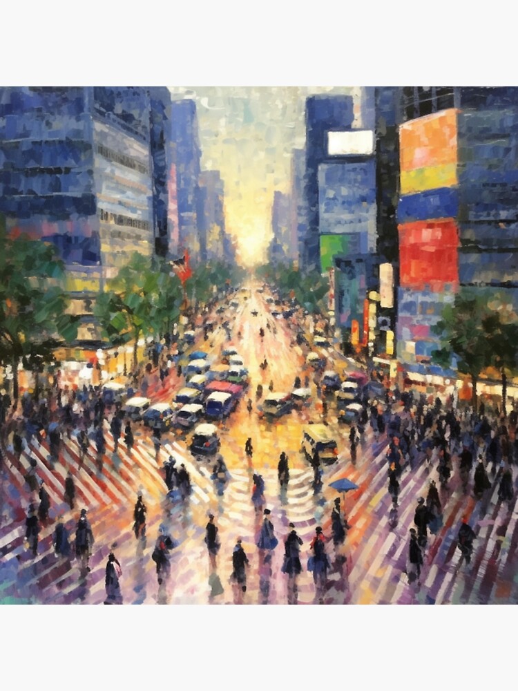 "Shibuya Impressionism Painting: Captivating Depiction of Tokyo's ...