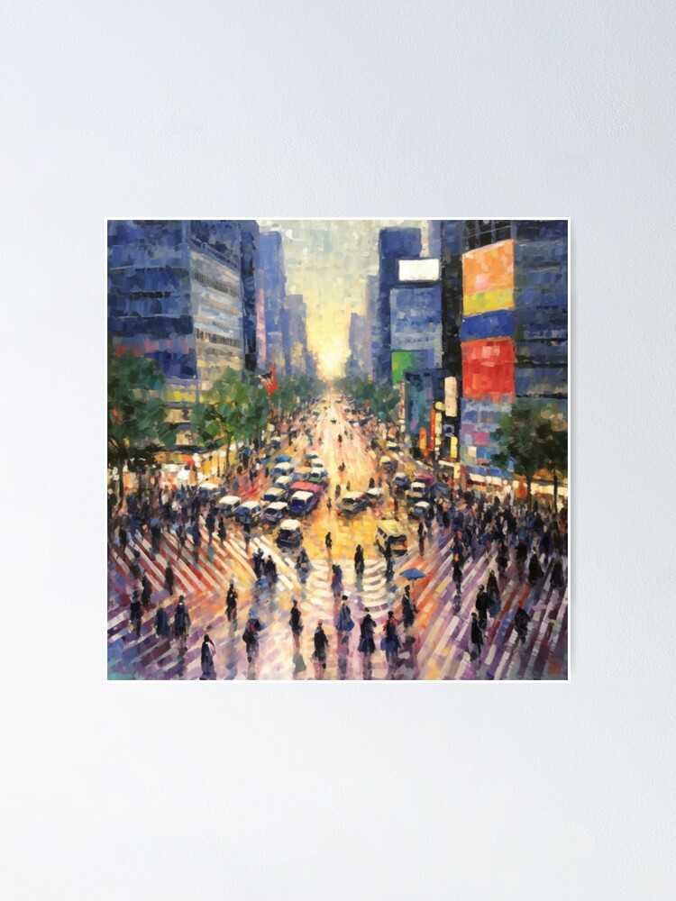 "Shibuya Impressionism Painting: Captivating Depiction of Tokyo's ...